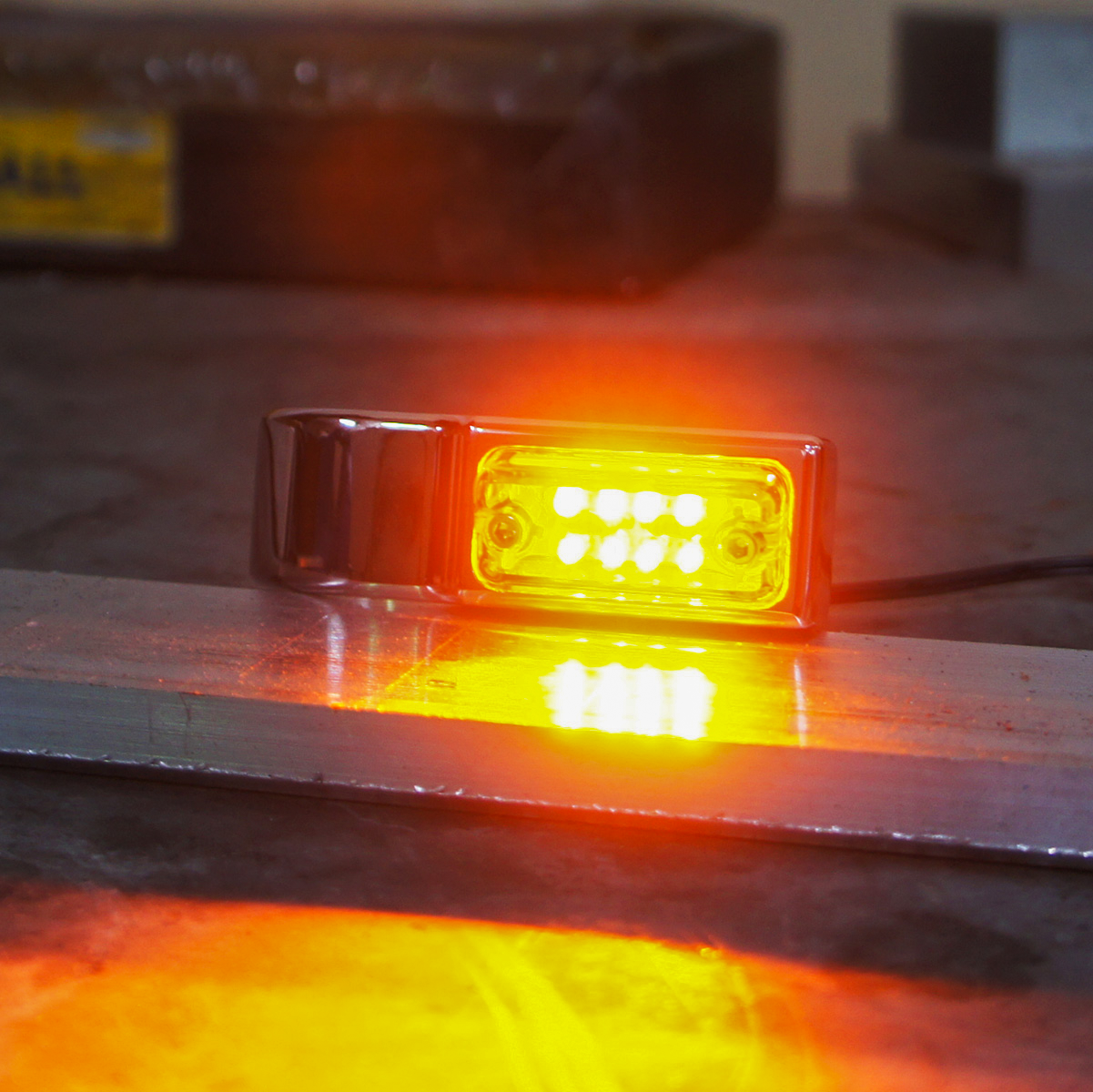 Joker Machine Fork Mount Rectangle Turn Signals For Harley