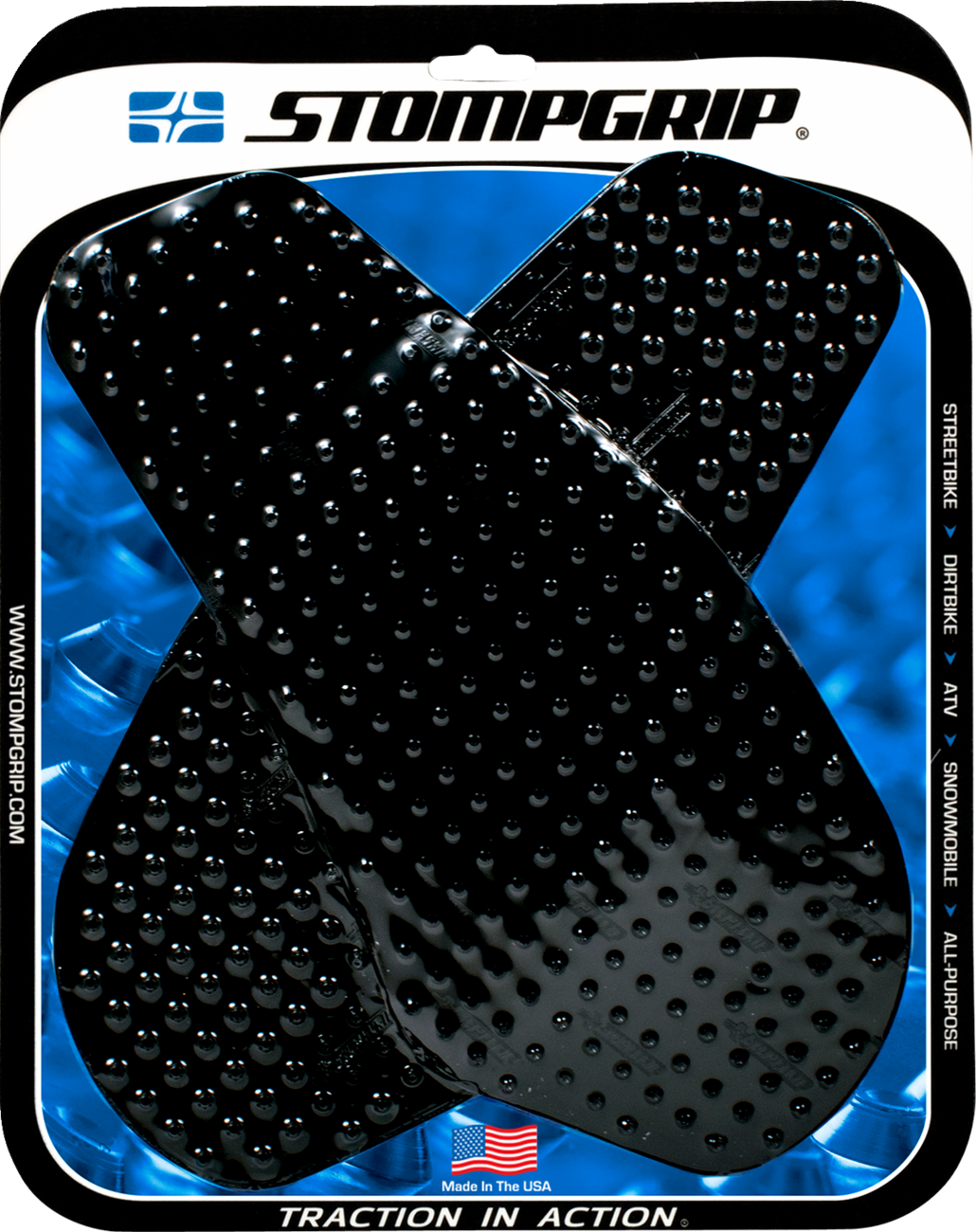 STOMPGRIP (55-10-0004B) Volcano Profile Traction Pad Tank Kit | Traction Kit - Black - Yamaha ...