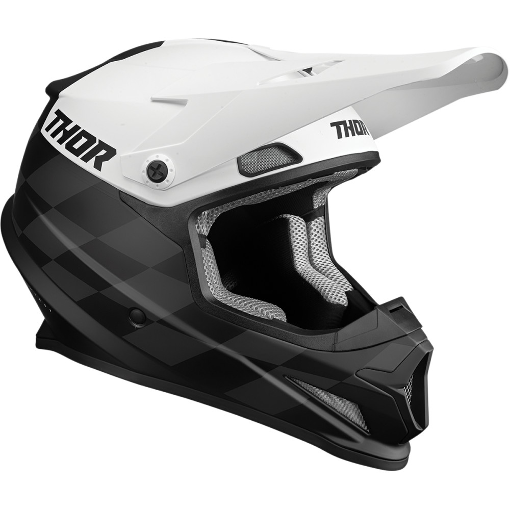 Thor Sector Offroad Helmet - Birdrock - Black/White | Medium | eBay