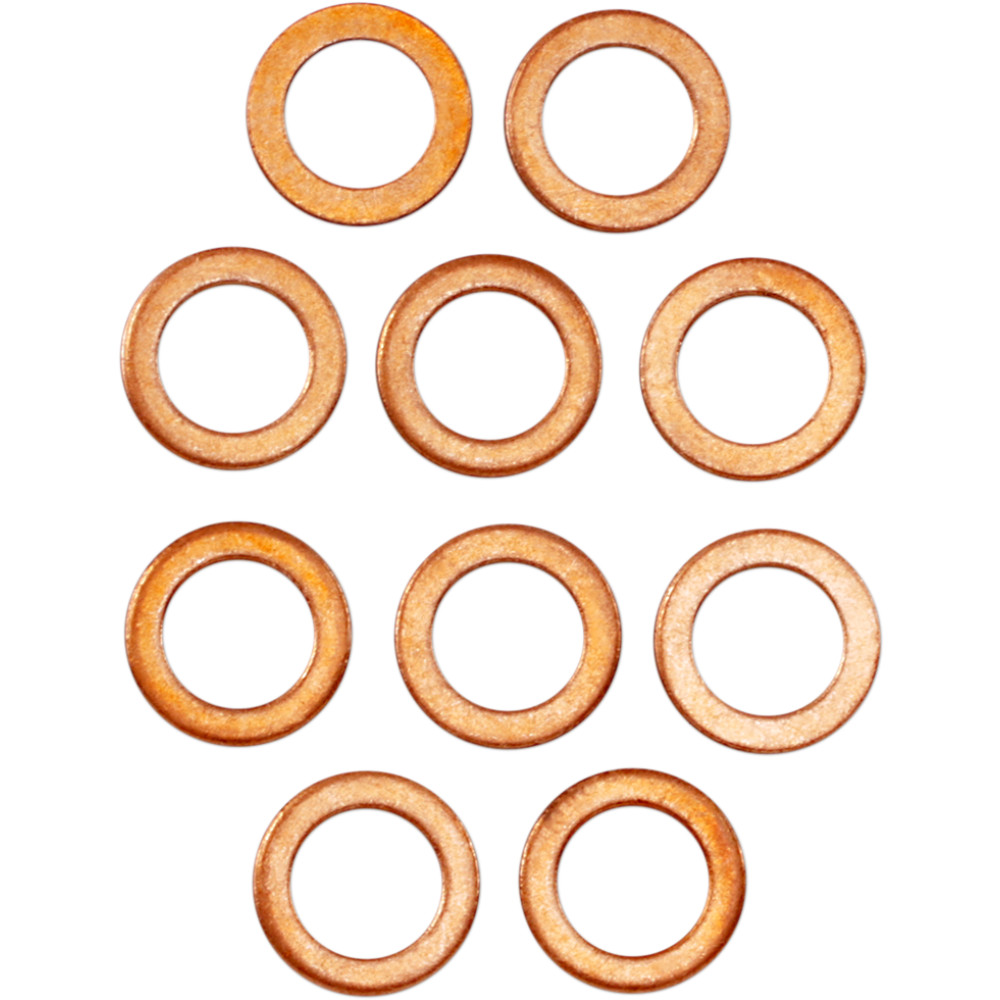 James Gasket Lower Fork Leg Copper Washers - 10-Pack | 45398-96 ...
