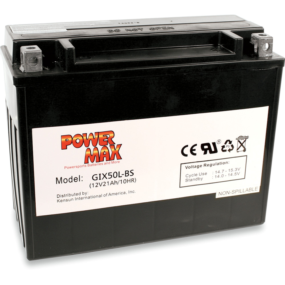 Power Max 12V Maintenance-Free Battery (Cross Ref YTX20L-BS) GTX20L-BS ...